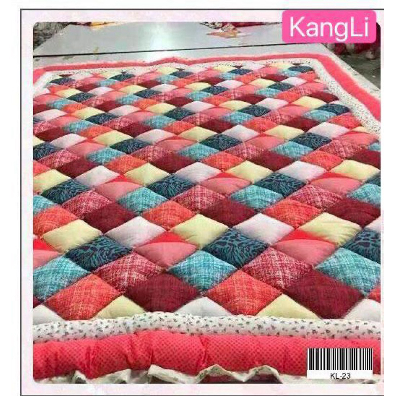 TILAM TOTO PATCHWORK HIGH QUALITY 100% COTTON / QUEEN SIZE TOTO BESAR ...