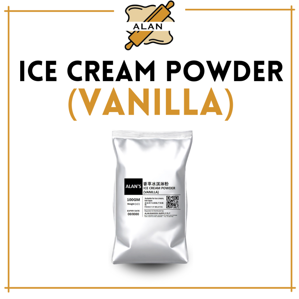 SERBUK AIS KRIM VANILA | VANILLA ICE CREAM POWDER | 香草冰淇淋粉 | Shopee ...