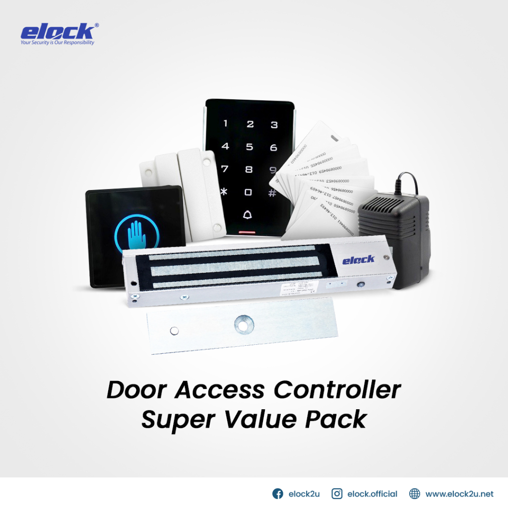 Elock Door Access Control Set | Electric Lock | Touchless Exit Button ...