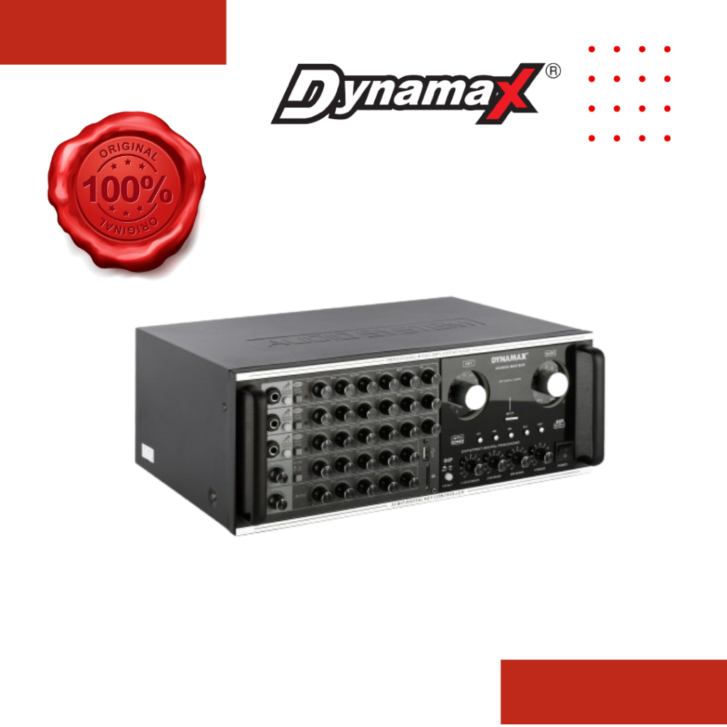 DYNAMAX MX618UB Mixing Karaoke Amplifier with DSP, Bluetooth, USB, SD ...