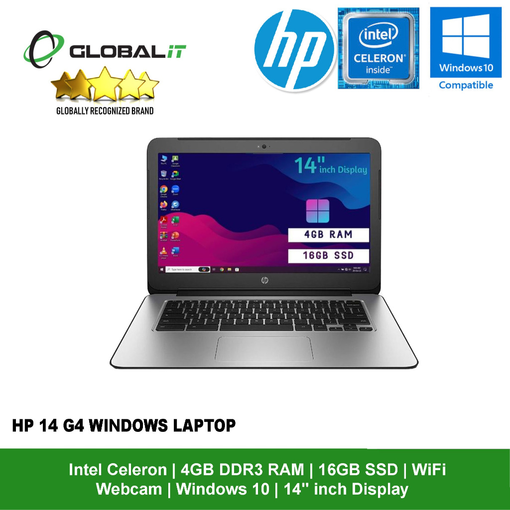 (Refurbished) HP 14 G4 Windows Laptop / 14" inch Display / Intel ...