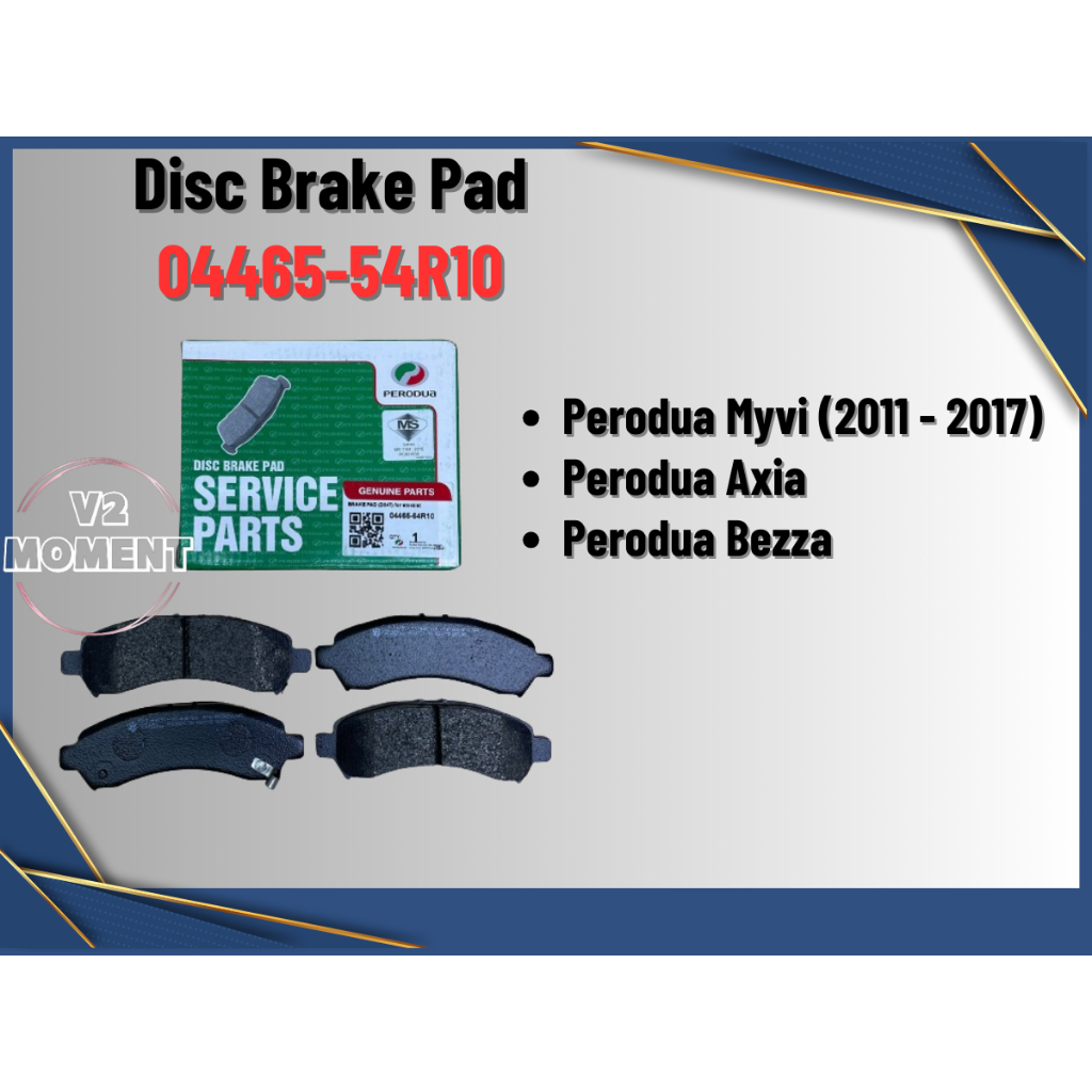 04465-54R10 Myvi Lagi Best, Axia, Bezza Front Brake Pad | Shopee Malaysia