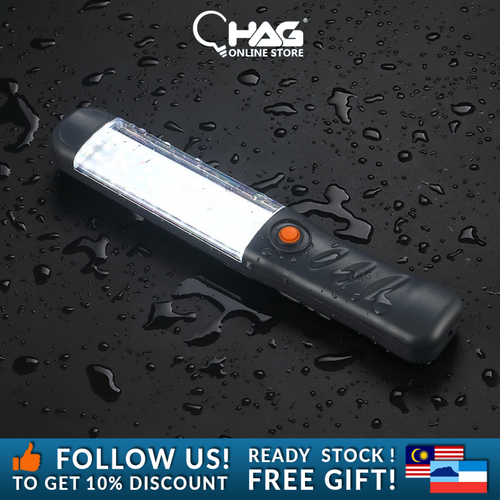 HAG® Rechargeable LED Torch Light (Black) | Shopee Malaysia