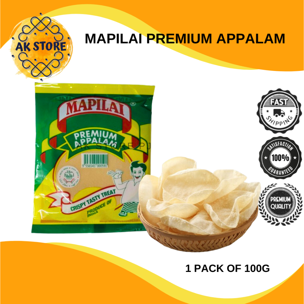 Mapilai Appalam / Papadam 100GM | Shopee Malaysia