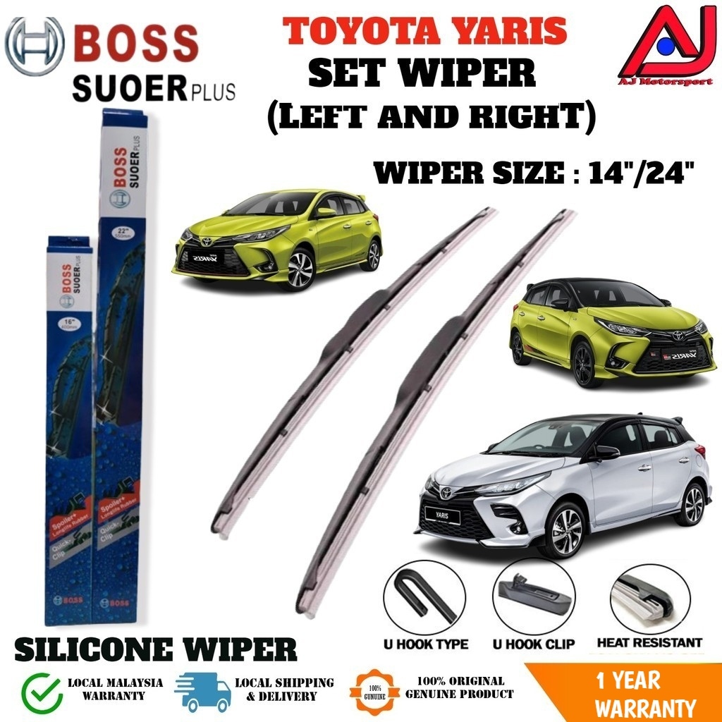 Toyota Yaris Silicone Wiper / Soft Wiper | Shopee Malaysia