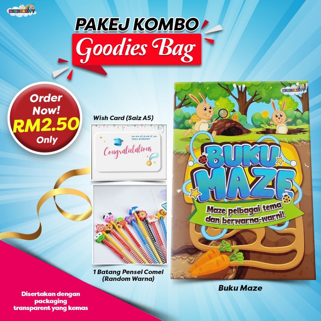 GOODIES TADIKA GOODIES BIRTHDAY BUKU MAZE KIDS ACTIVITY BOOK FUN ...
