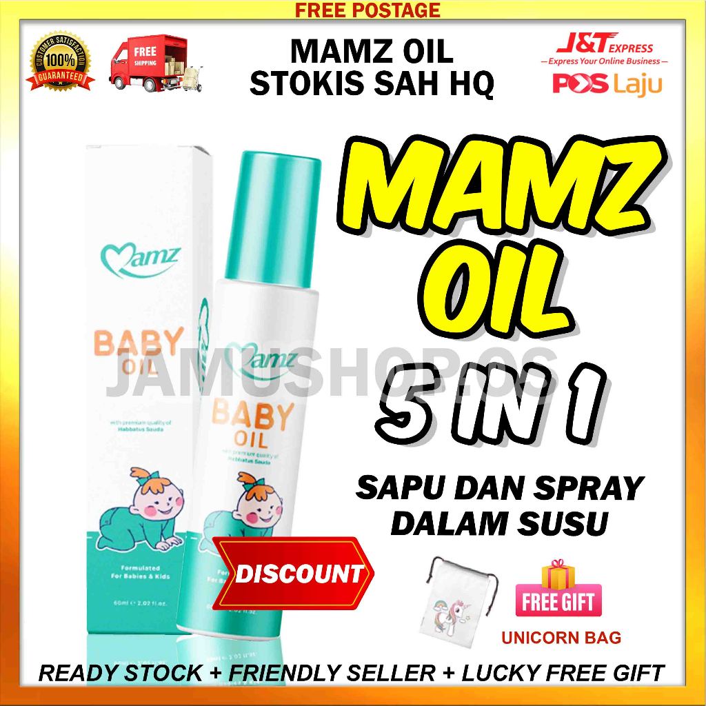 MAMZ BABY OIL FREE GIFT ORIGINAL HQ PENAWAR BATUK & SELSEMA BAYI DAN ...