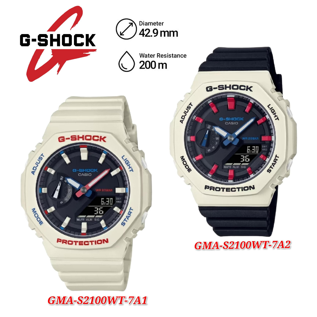 Casio G-Shock GMA-S2100WT Winter Tricolor Series Carbon Core Guard ...
