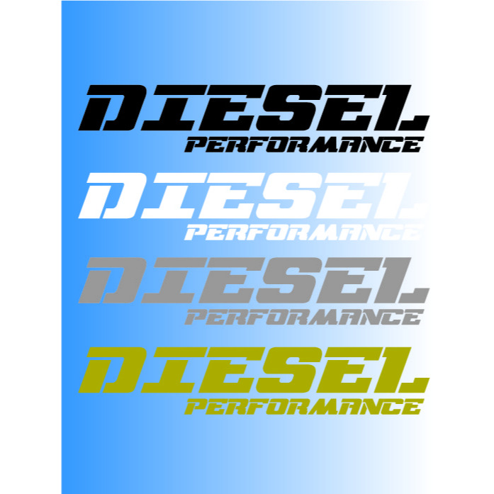 DIESEL PERFORMANCE 4X4 Off Road Car Sticker Truck Triton Hilux Ford ...