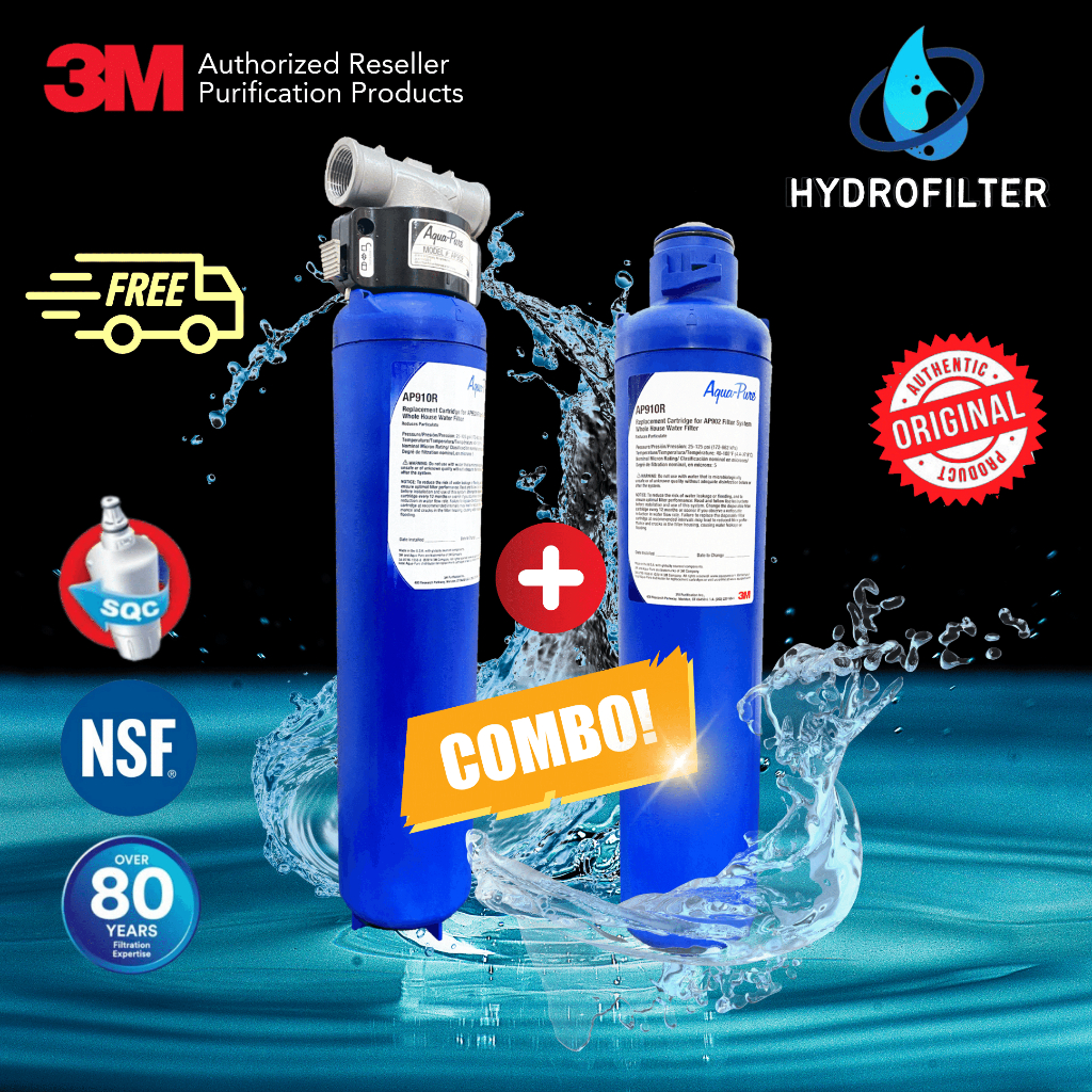 (COMBO Deals!) 3M™ Whole House Filtration AP902 + AP910R/ Outdoor Water Filter/ 3M Water Filter ...