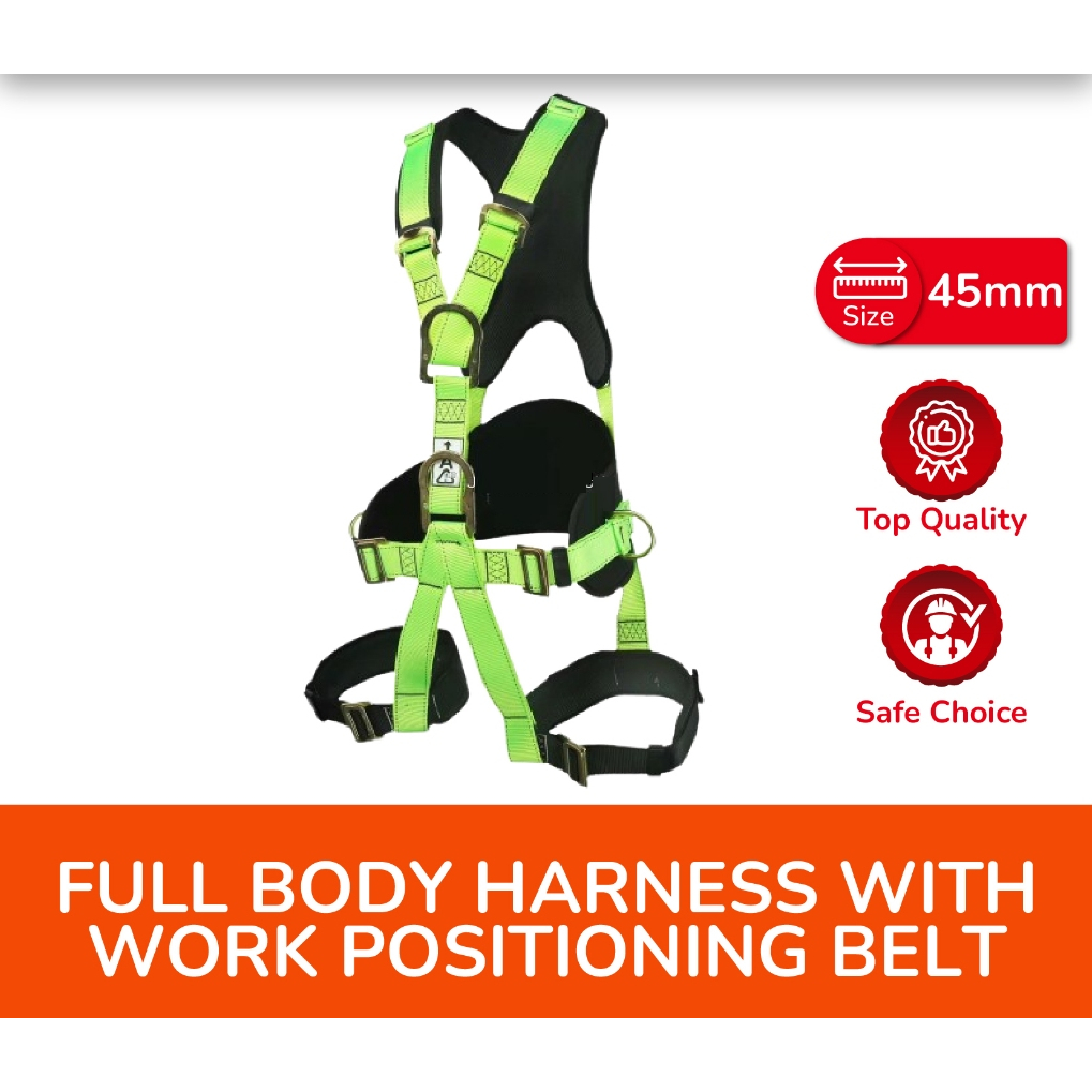 A-Stabil Full Body Harness With Work Positioning Belt With Sit Harness Fbh50606 Safety Harness ...