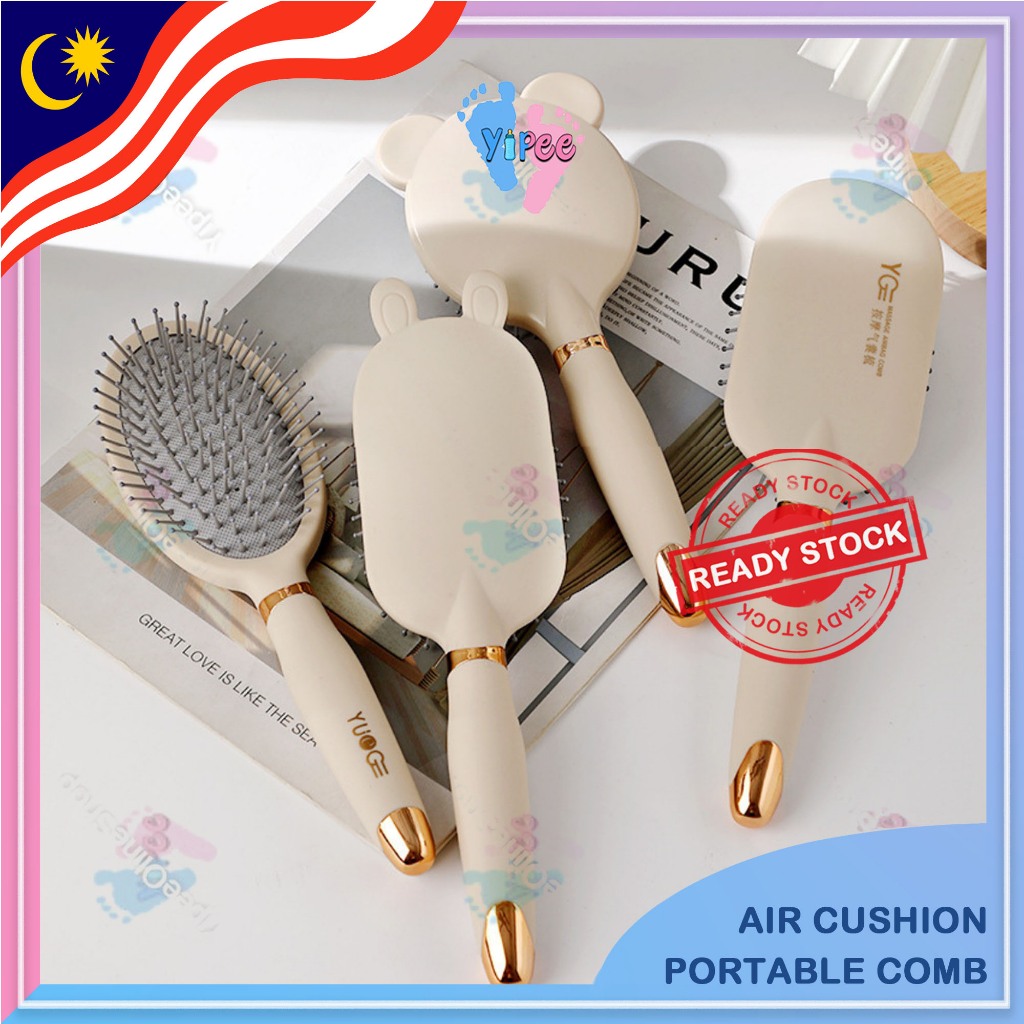 Air Cushion Women's Portable Comb Fluffy Long Hair Portable Anti-Static ...