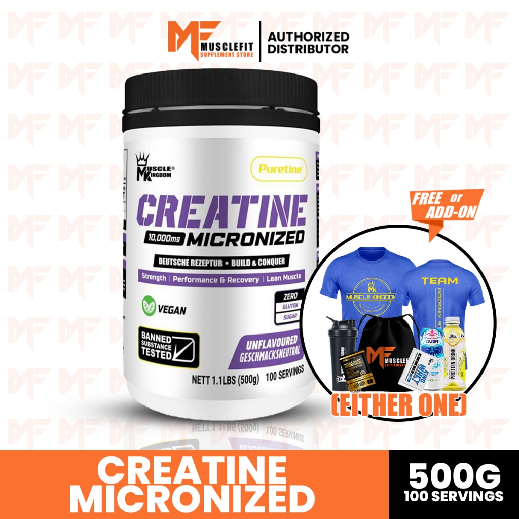 Muscle Kingdom 100% Creatine Micronized unflavored Halal Creatine ...
