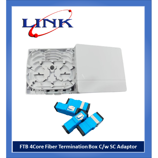 FTB 4Core Fiber Termination Box C/w 4nos SC Simplex Adaptor | Shopee ...