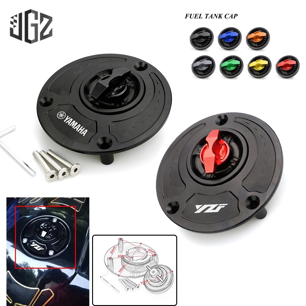 for Yamaha YZF R15 R15V3 Motorcycle Fuel Gas Tank Cover Keyless Twist ...