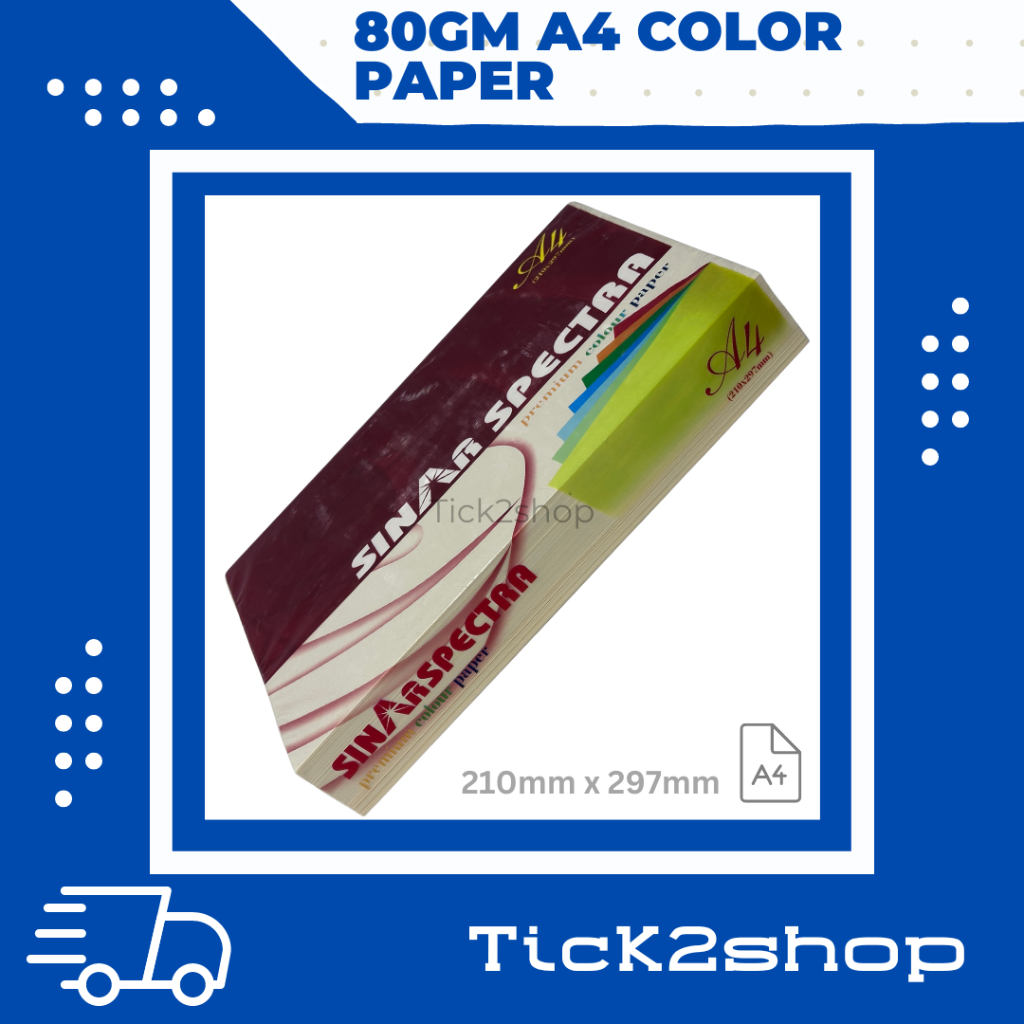 Sinar Spectra 80gm A4 Color Paper (450's/ream) | Shopee Malaysia