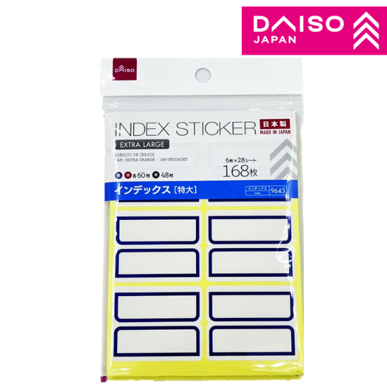 DAISO NO 9643 INDEX STICKER 168 PCS (Extra Large) | Shopee Malaysia