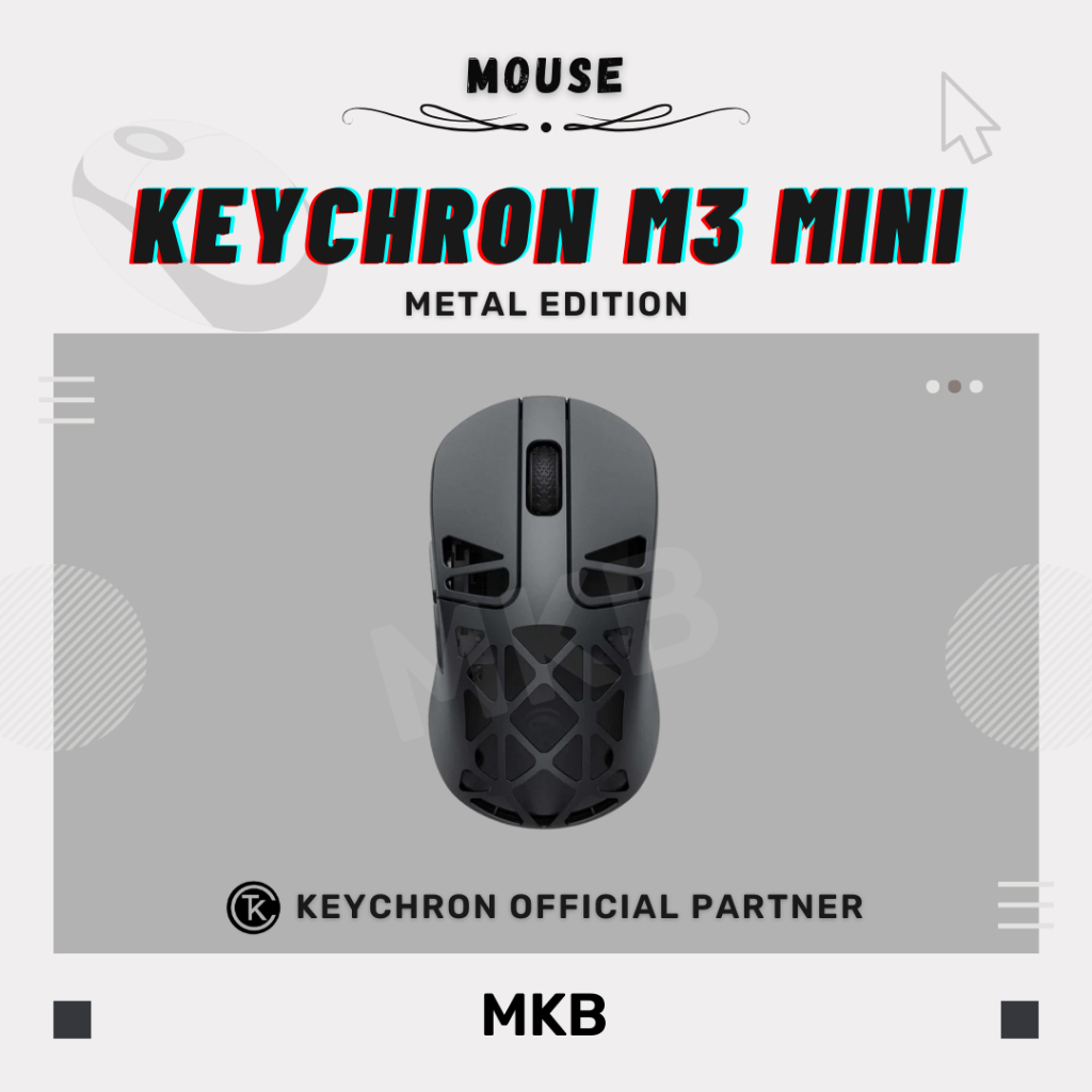 Keychron M3 mini Wireless Mouse Metal Edition 4KHz Magnesium Alloy Body ...