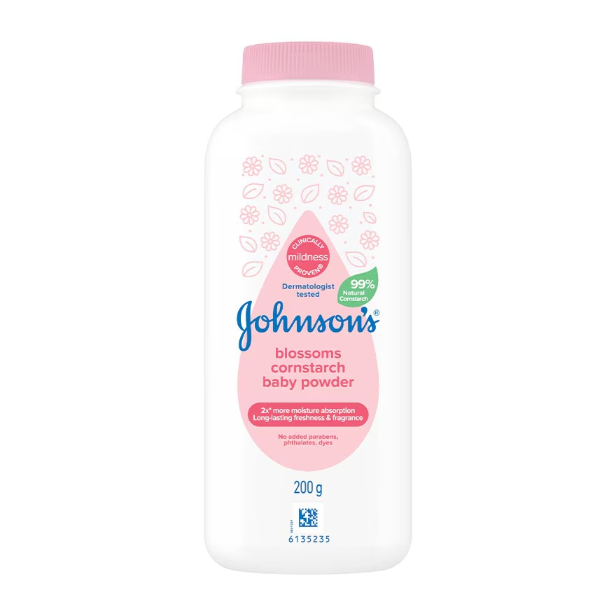 Johnson's Baby Powder 200G (Regular Cornstarch/Blossoms Cornstarch ...