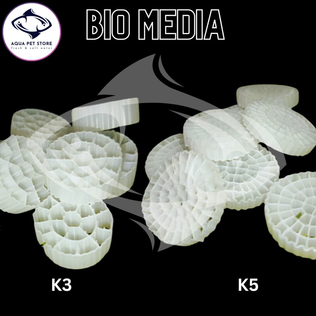 K3 K5 Bio Media 1KG Bacteria House Filter Media 6 holes MBBR Premium Quality ɸ10x25mm and ...