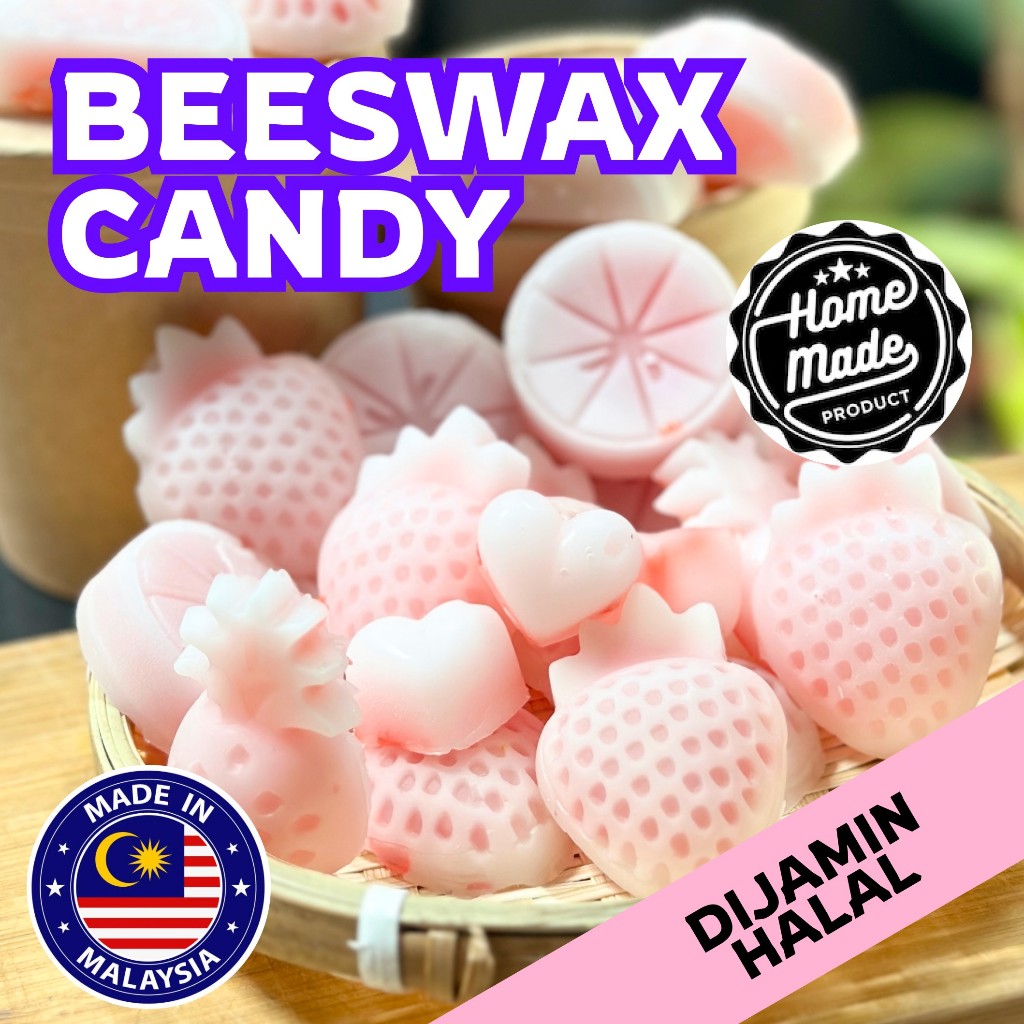 HALAL Beeswax Wax Candy Permen Wax lilin candy wax candy gula-gula ...