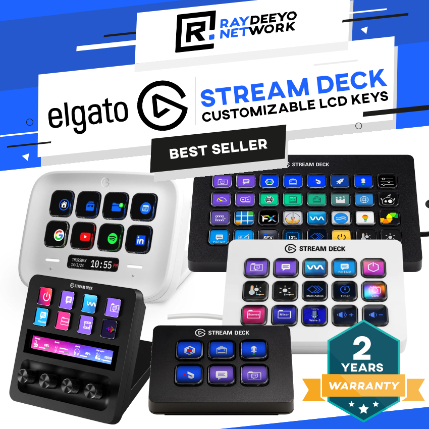 Elgato Stream Deck+ Series (6/8/15/32 LCD Keys) Streaming Content ...