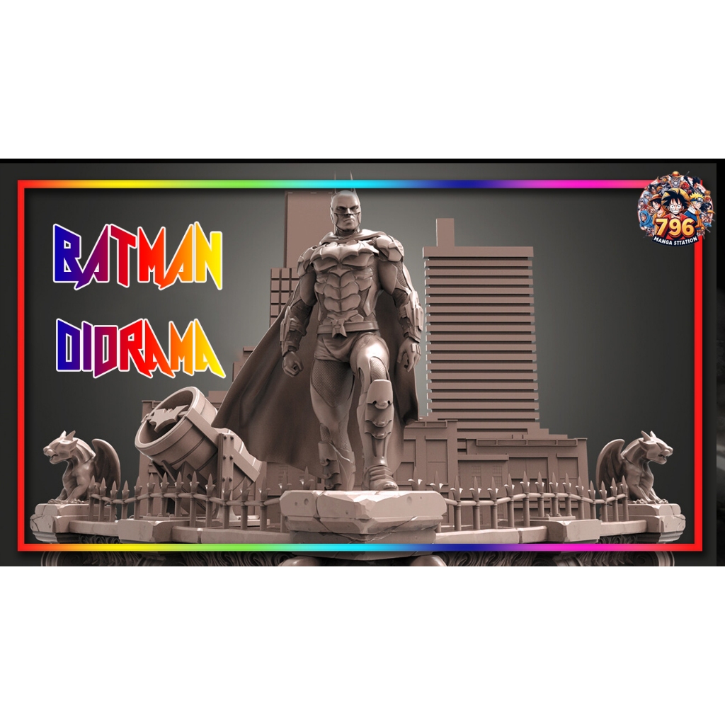 [ Batman diorama ] DC Comics～ 3D STL File for PLA ABS Filament and ...
