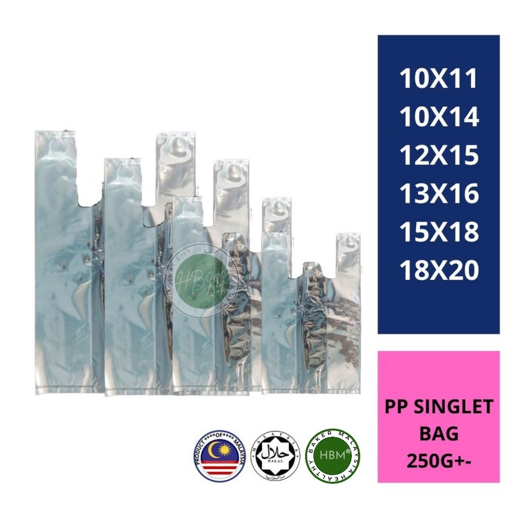 PP Singlet Plastic Bag Clear Plastic Beg Plastik Transparent Lutsinar ...