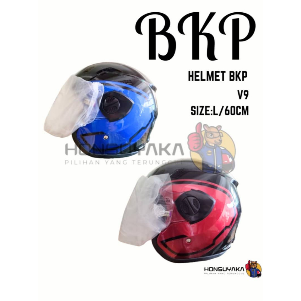 HELMET BKP V9 TWIN COLOUR WITH COP SIRIM | Shopee Malaysia