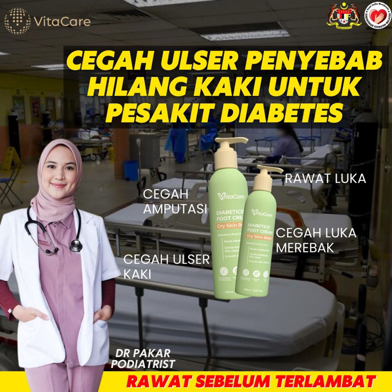 [ORIGINAL HQ] VITACARE - BOTANICAL DIABETIC FOOT CREAM (150ml) | Shopee Malaysia