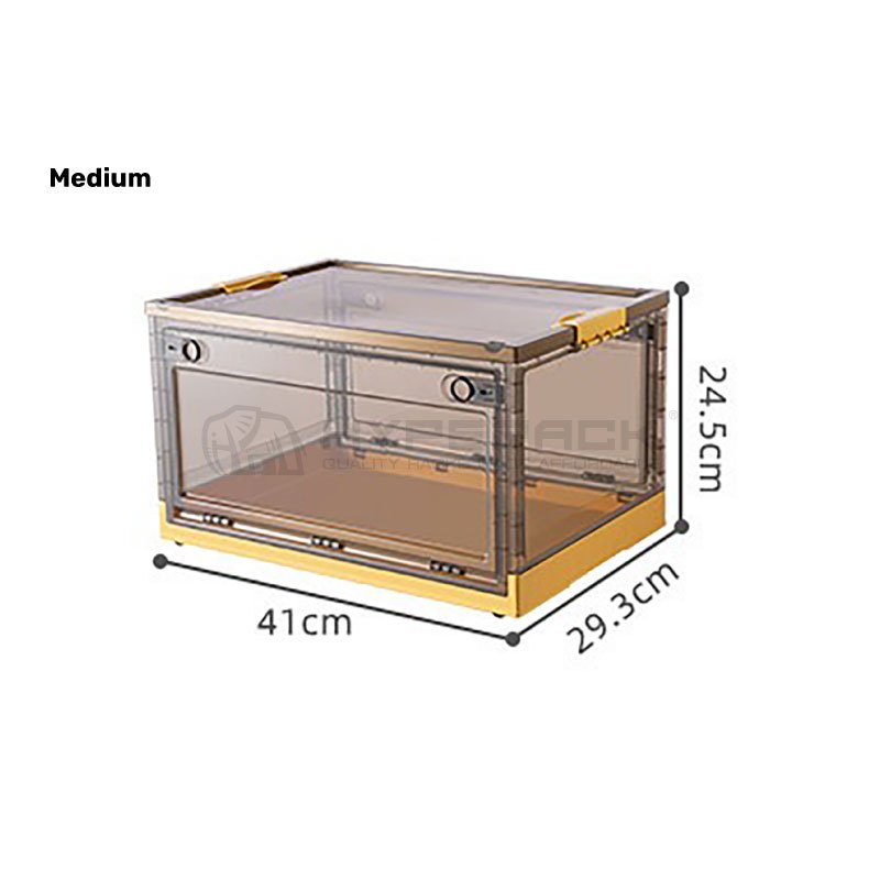 HYPERACK ™️ Portable Transparent Storage Box Foldable Storage Large ...