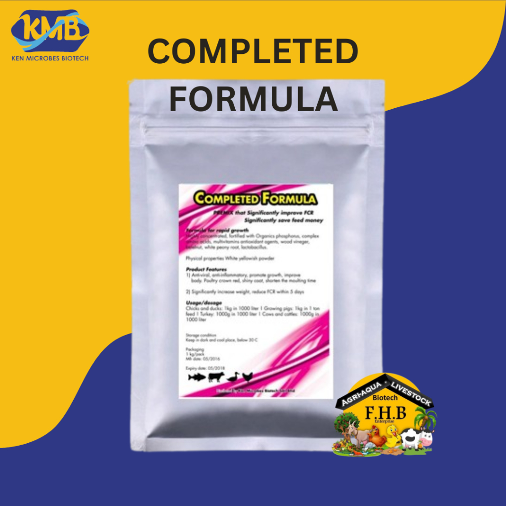 KenMicrobes Completed Formula 1kg Animal Penaik Berat Badan Haiwan ...