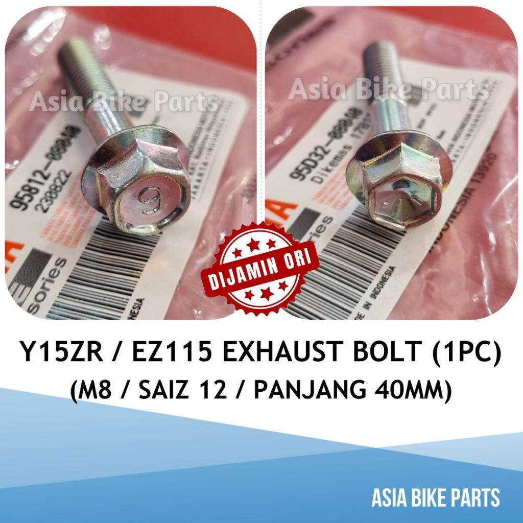 Yamaha Original Y15ZR / EZ115 Exhaust Bolt Gantung Ekzos Saiz 12 ...