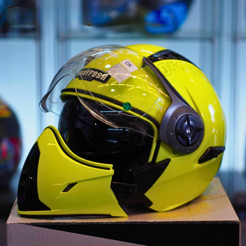 GRAYFOSH G3000 MODULAR HELMET KID HELMET SIZE REMOVE CHIN OPEN FACE ...