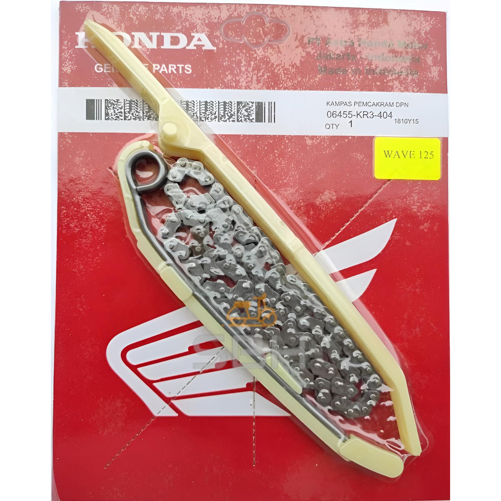 HONDA WAVE 125 TIMING CHAIN & TENSIONER CHAIN TENSIONER GUIDE + TIMING ...