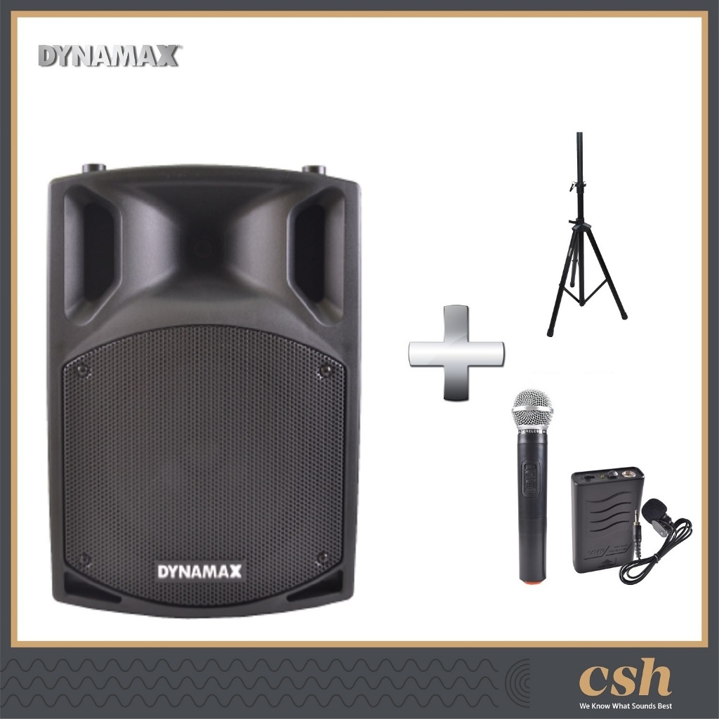 DYNAMAX PRO110 /PRO101 10" Bluetooth Portable PA System Portable ...
