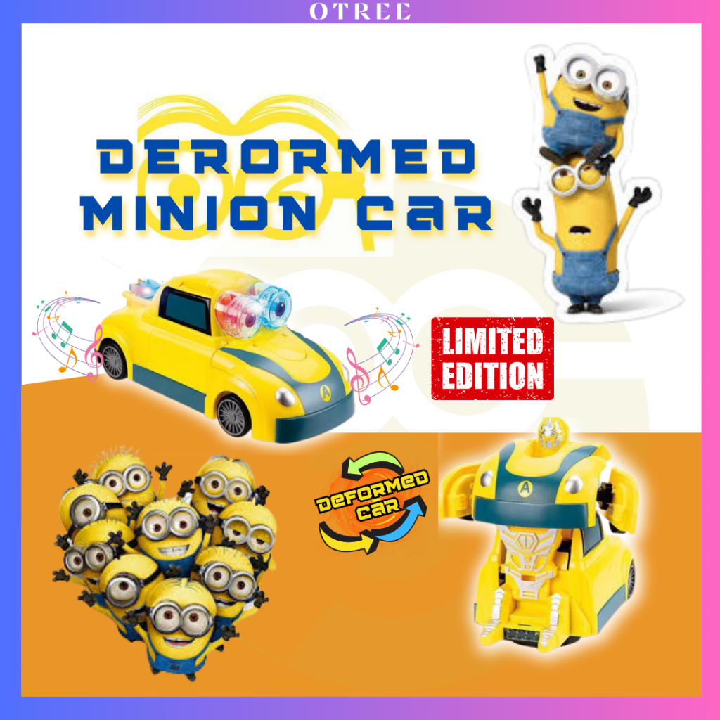 🔥Minion Limited Toy🔥Kids Minions Transform Robot Car Vehicle Toy ...