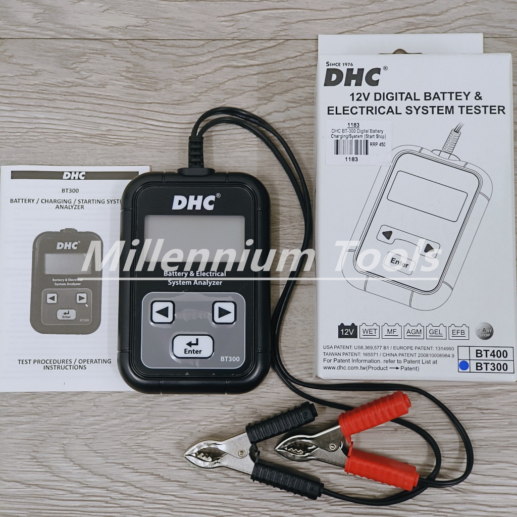 DHC BT300 Battery & Electrical System Analyzer | Battery Tester | 12V ...
