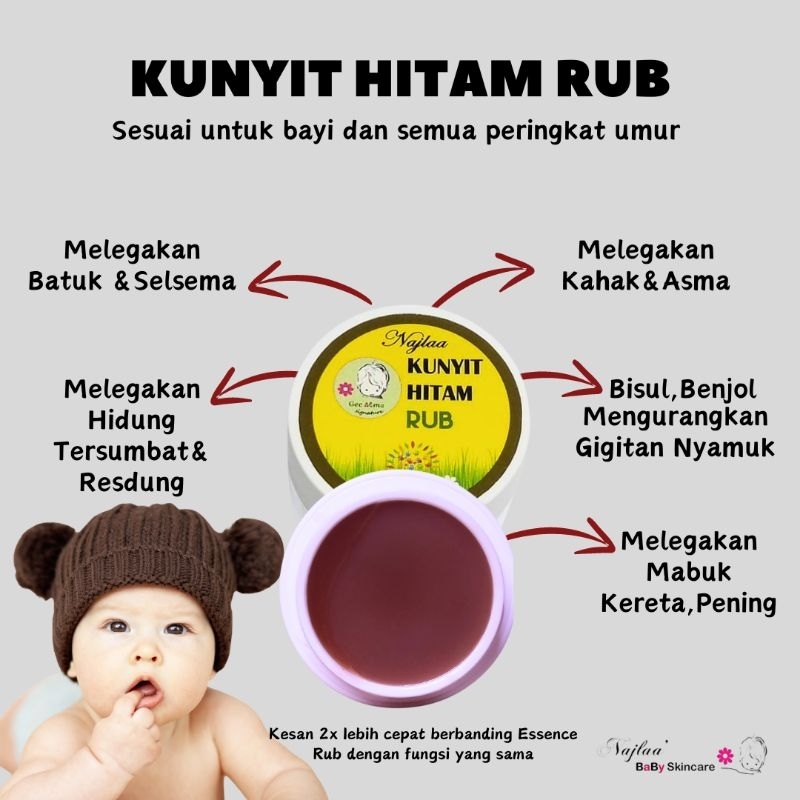 Kunyit Hitam Rub/Balm Kunyit Hitam Najlaa | Shopee Malaysia