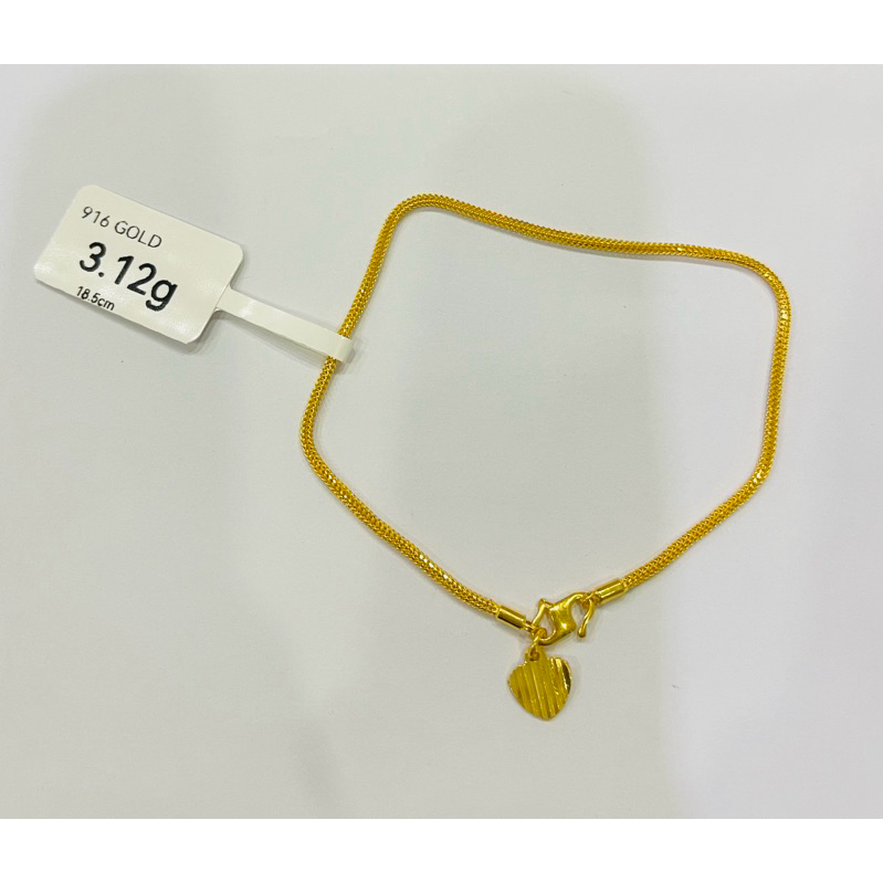 Youloong Rantai/Gelang tangan Pandora EMAS916/ 916Gold Pandora bracelet ...