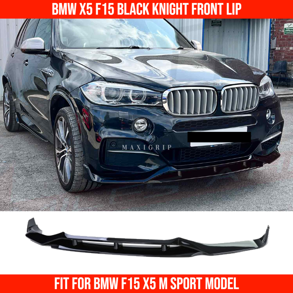 BMW F15 X5 competition Front lip Black knight lip m sport lip skirting ...