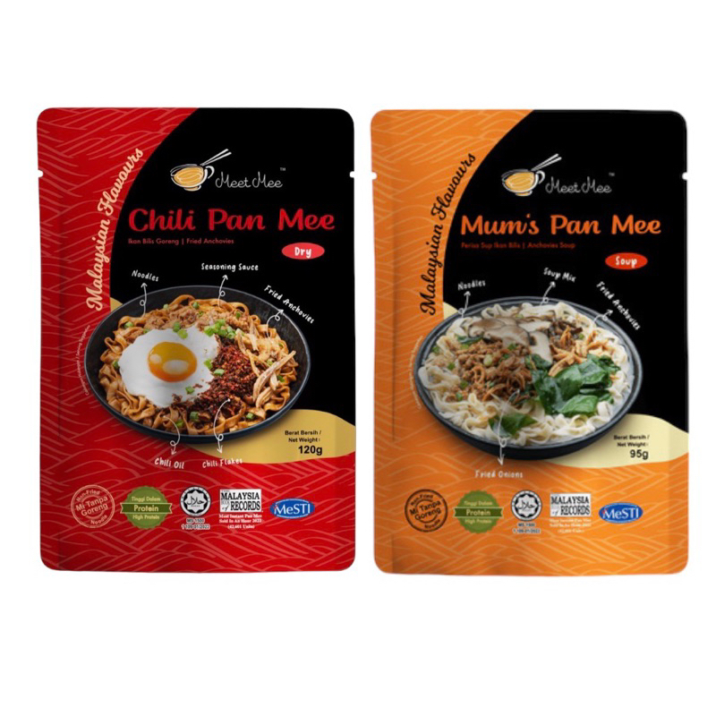 【EXP: SEP 2024】HALAL Meet mee Dry Chili Pan Mee Fried Anchovies Mum's ...