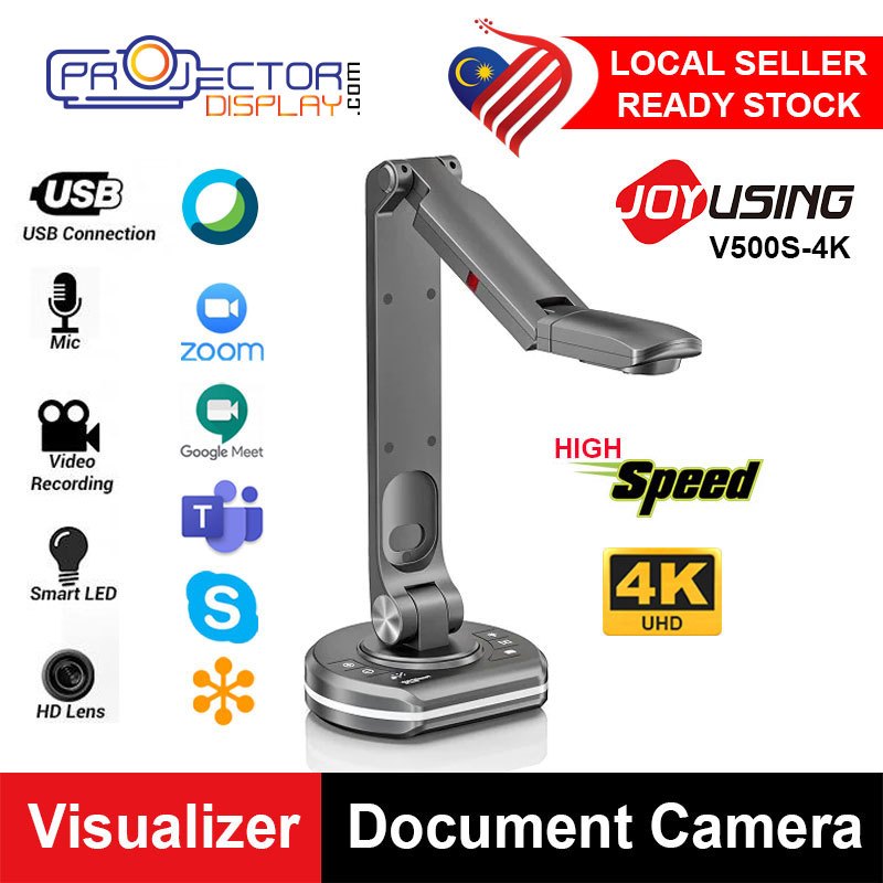 Joyusing V500S-4K Visualizer | Ultra Portable Document Camera | Object ...