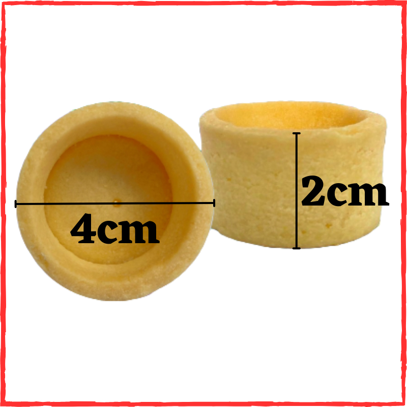 48pcs/60pcs Tart Shell Mini 4cm/4.5cm Shell Tart Rangup Hokkaido Harga ...