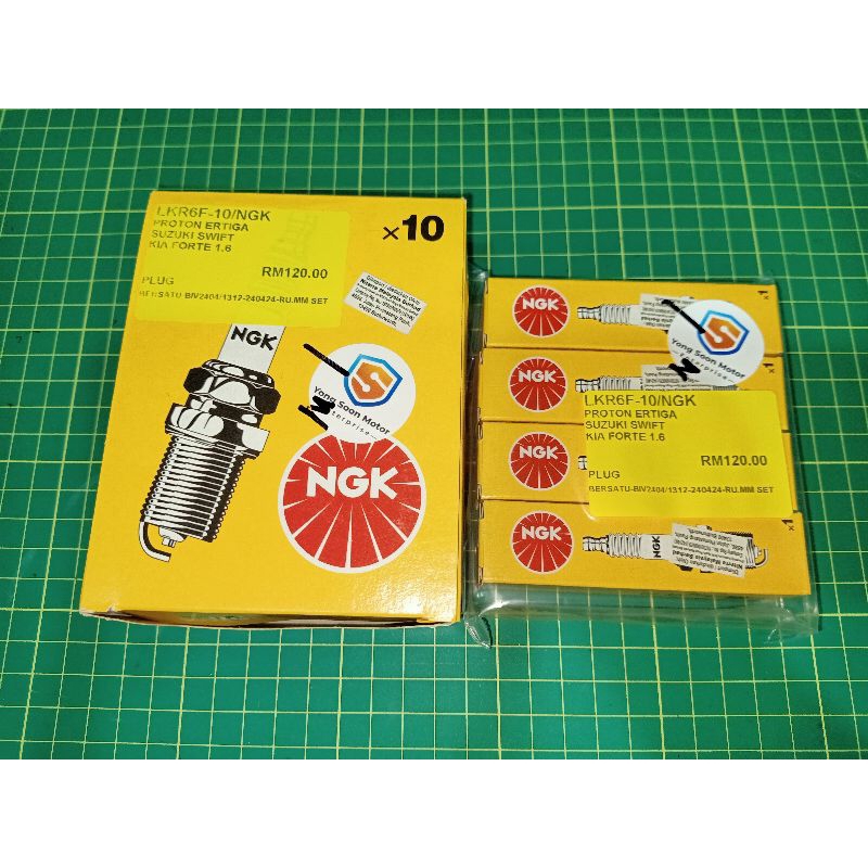 NGK SPARK PLUG PROTON ERTIGA,SUZUKI SWIFT,KIA FORTE 1.6 (4PCS) (LKR6F ...