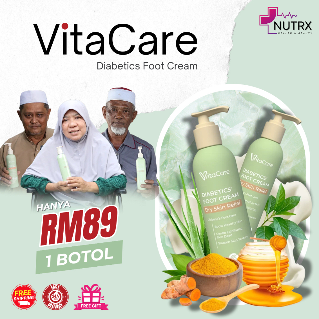 VitaCare Botanical Diabetics Foot Cream Dry Skin Relief Original HQ | Shopee Malaysia