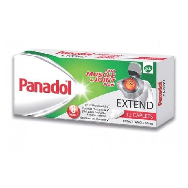 Panadol Extend Tablet 12 GSK Active Ingredients 665mg Paracetamol Oral ...