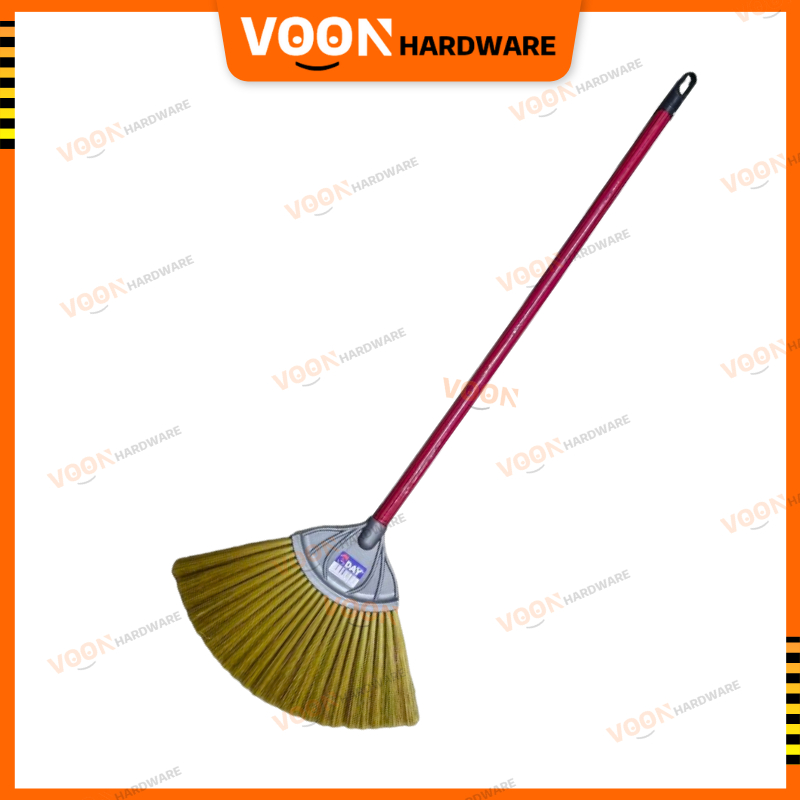 VOON Golden Soft Nylon Broom with Handle Set PVC Floor Broom Plastic ...