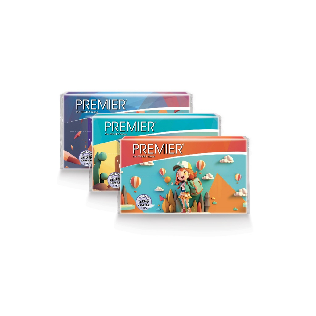 Premier Vintage Soft Pack Tissue 2 Ply 50 Sheet x 1 Pack / Premier Tisu ...