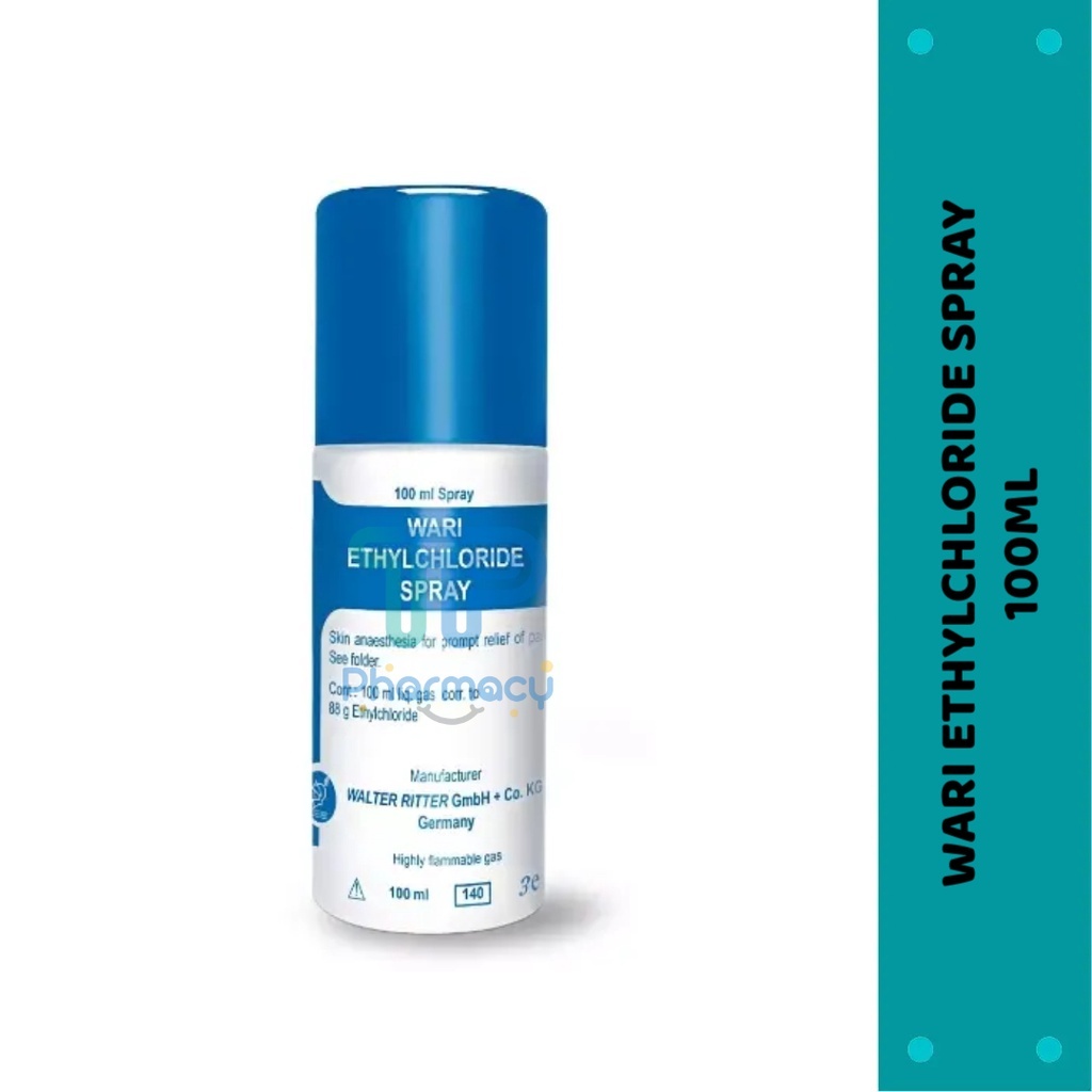 WARI ETHYCHLORIDE SPRAY 100ML (For Strains and Muscle Pain) | Shopee ...